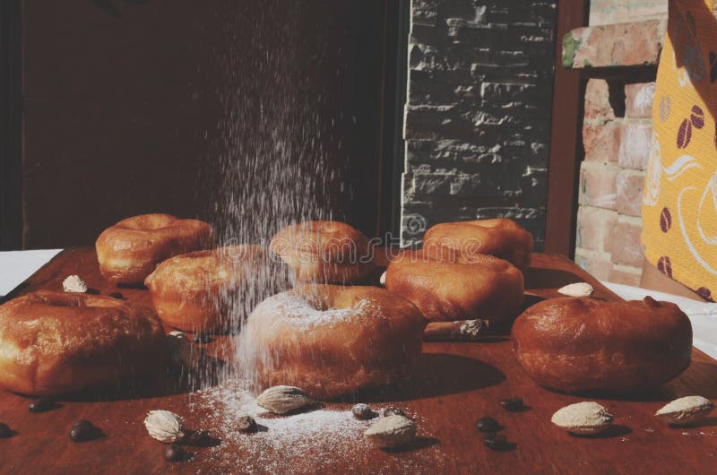 Dunat stock photo. Image of donuts, food, sprinkled - 128526654