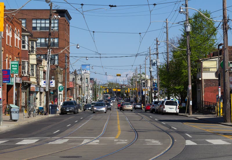 Dundas Street West Toronto editorial stock image. Image of ontario ...