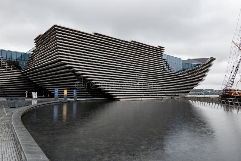 Ship-shaped Building of V&a Design Museum in Dundee, Scotland with a ...