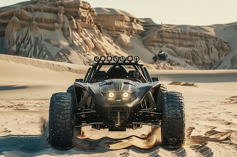 Dune Cinematic Modern Buggy, Generative Ai Stock Photo - Image of landscape, beach: 312669806