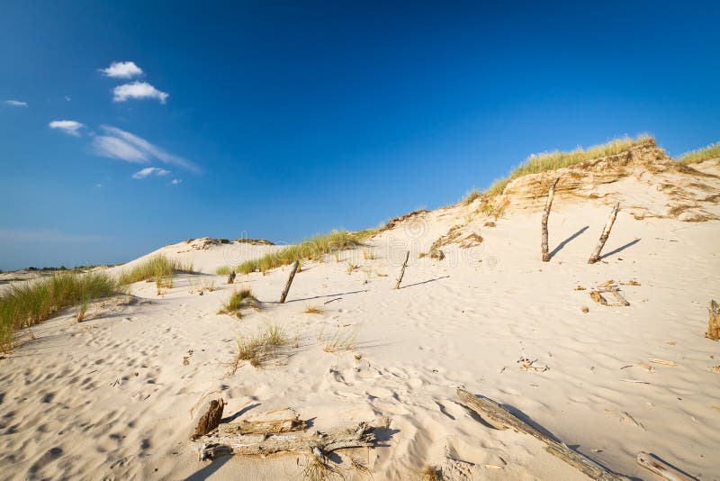 Dune Commoventi in Leba, Polonia Fotografia Stock - Immagine di europa ...
