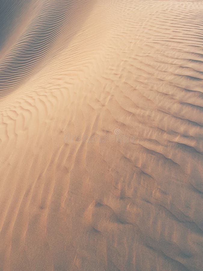 Dune in Desert with Natural Patterns on Sand Stock Image - Image of ...