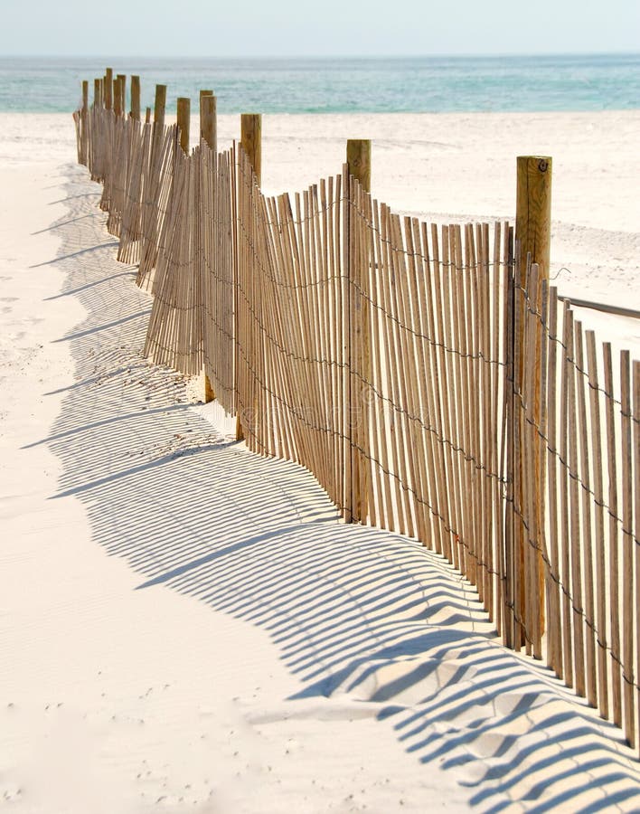 Fence and Shadow on Beach stock photo. Image of slat, outdoor - 4630970