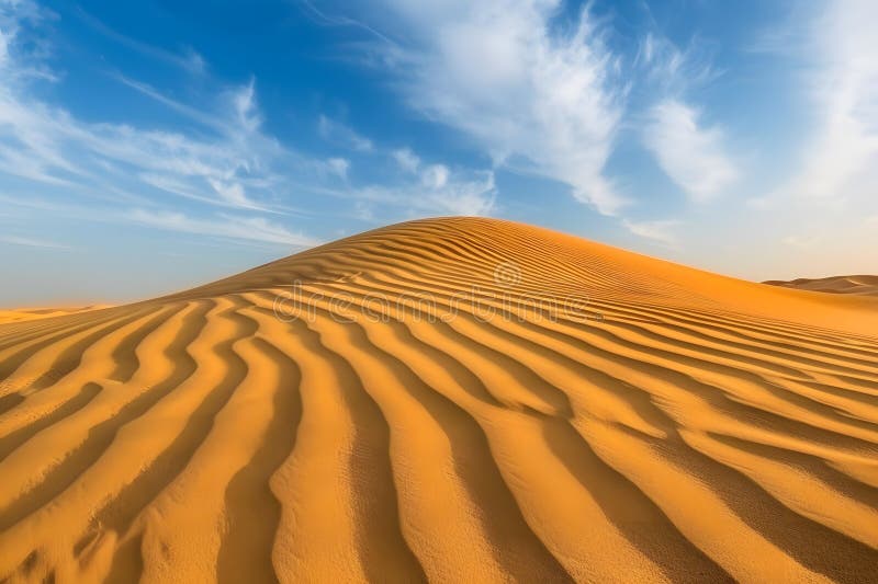 Dune Patterns in the Desert of Saudi Arabia - AI Generated Stock ...