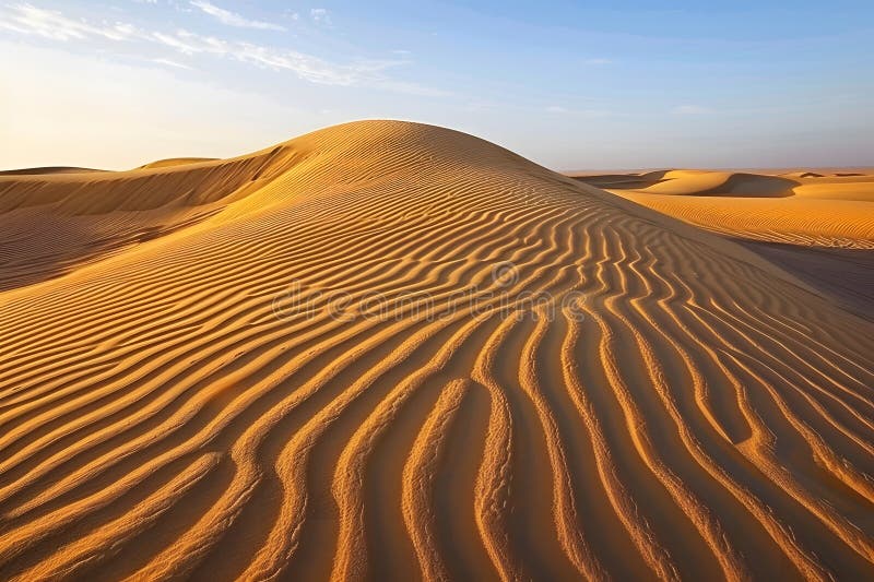 Dune Patterns in the Saudi Arabian Desert - AI Generated Stock ...