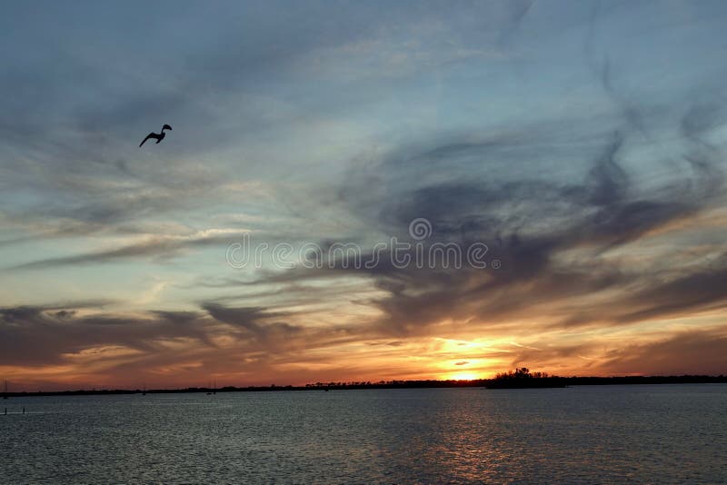 DUNEDIN FLORIDA SUNSET stock photo. Image of florida - 174891576