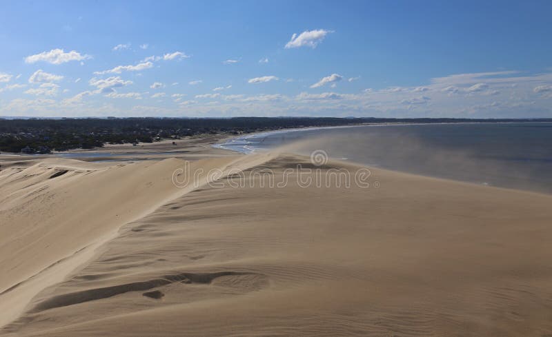 Dunes Behind of Barra De Valizas - Uruguay Stock Image - Image of ...