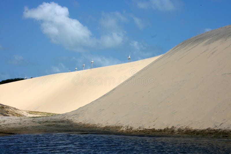 Dunes and Cliffs on the Beach of Beberibe Stock Photo - Image of ...