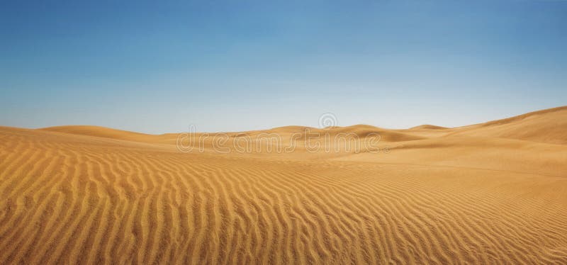 Dunes at empty desert stock image. Image of outdoors - 112558653