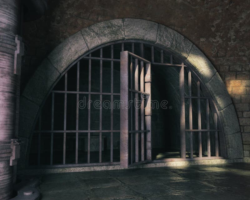 Dungeon 3D Background stock illustration. Illustration of brick - 108748848