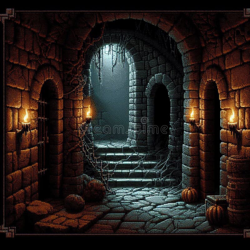 Dungeon Role Playing Game Low Light Creepy Stock Illustration Illustration Of Playing