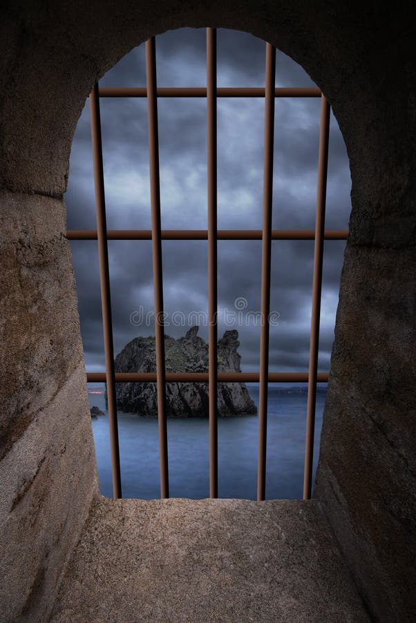 Dungeon Old Dark Prison Medieval Cell Bars Stock Photo - Image of ...