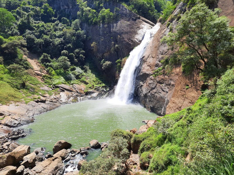 Dunhinda Waterfall_ Badulla_Sri Lanka- Nature_ Waterfall_ Blue Stock ...