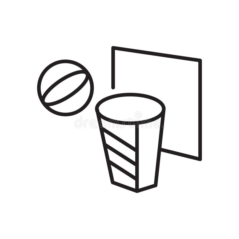 DUNK Icon Vector Sign and Symbol Isolated on White Background, DUNK ...