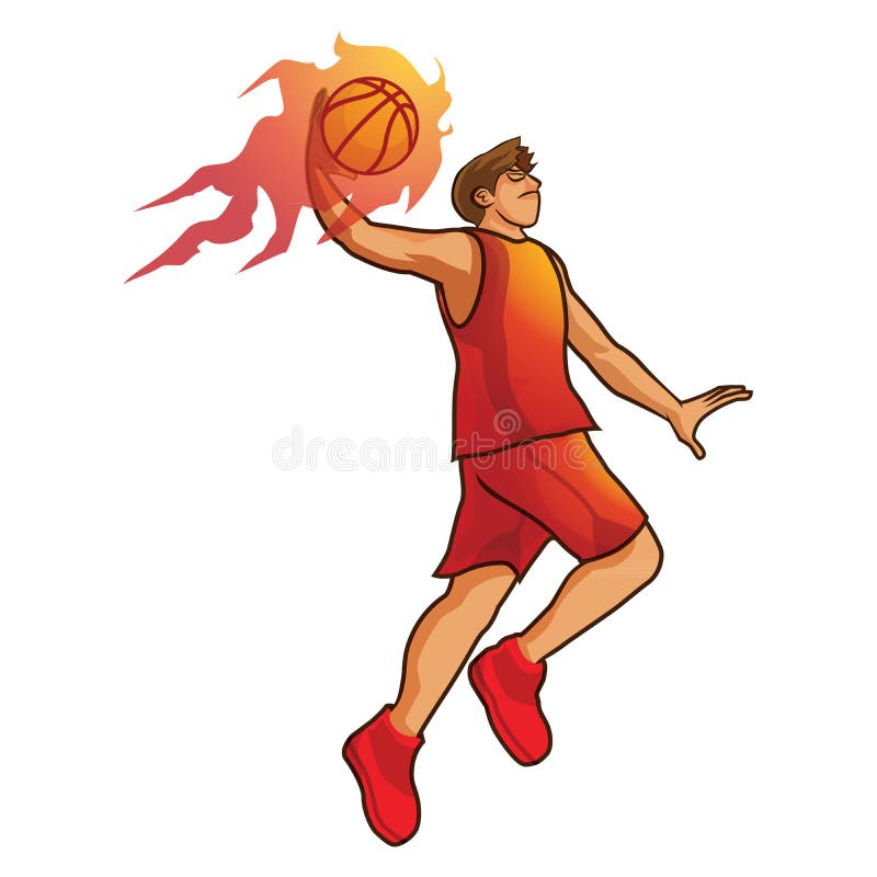 Dunk vector stock vector. Illustration of jump, high - 66631078