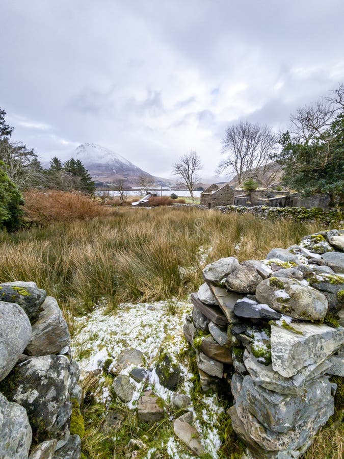 The Dunlewy Ghost Town in County Donegal - Ireland. Stock Image - Image ...