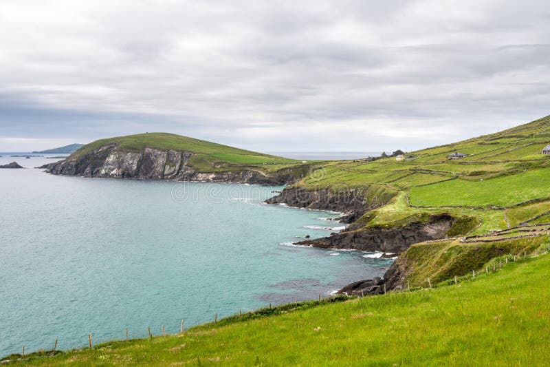 Dunmore Head and Blasket Islands Stock Image - Image of ireland, beach ...