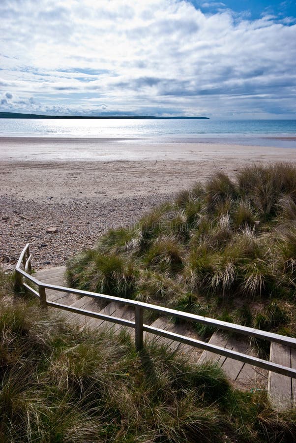 Beach at Dunnet in Caithness in Scotland Stock Image - Image of dune ...
