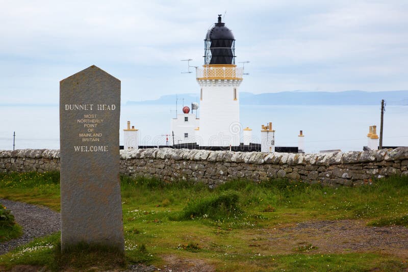 Dunnet Head Lighthouse, Scotland Stock Photo - Image of great, britain ...
