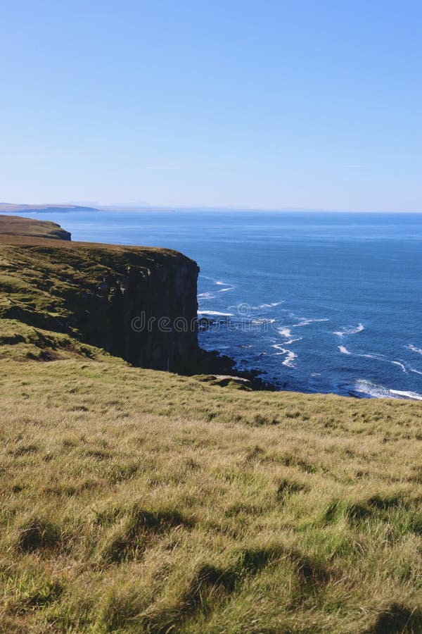 Dunnet Head Cliff Edge Coastal View Point Stock Photo - Image of ...