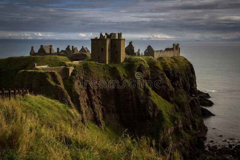 Dunnottar castle stock image. Image of architecture - 209231427