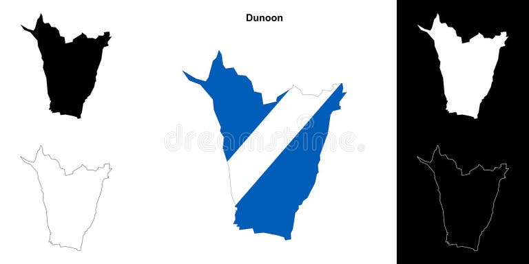 Dunoon outline map stock vector. Illustration of cartography - 379270348