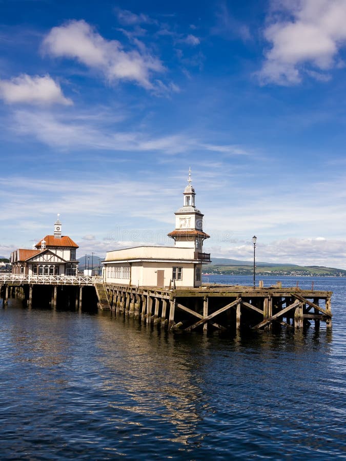 Dunoon pier stock image. Image of dunoon, coast, victorian - 44151479