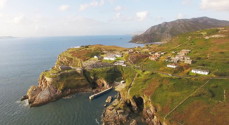 Dunree Head Fort Lighthouse Co Donegal Ireland Stock Image - Image of ...
