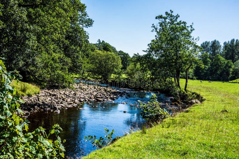 Dunsop Bridge, Lancashire, England Stock Image - Image of river ...