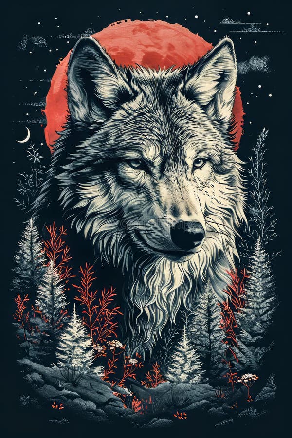 Duo Tone Digital Wolf Illustration Stock Illustrations – 4 Duo Tone Digital Wolf Illustration ...