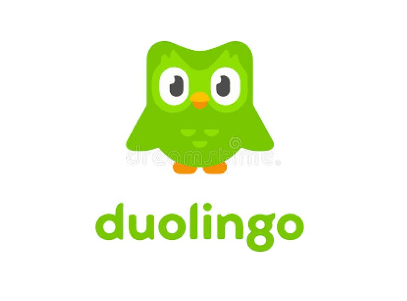 Duolingo Logo stock illustration. Illustration of document - 337487289