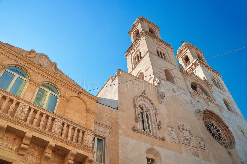 Altamura Cathedral. Apulia. Stock Image - Image of famous, blue: 14528815