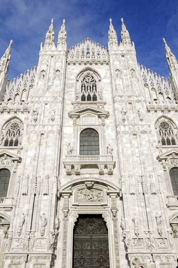 Duomo Catholic Cathedral in Milan, Italy Stock Photo - Image of ...