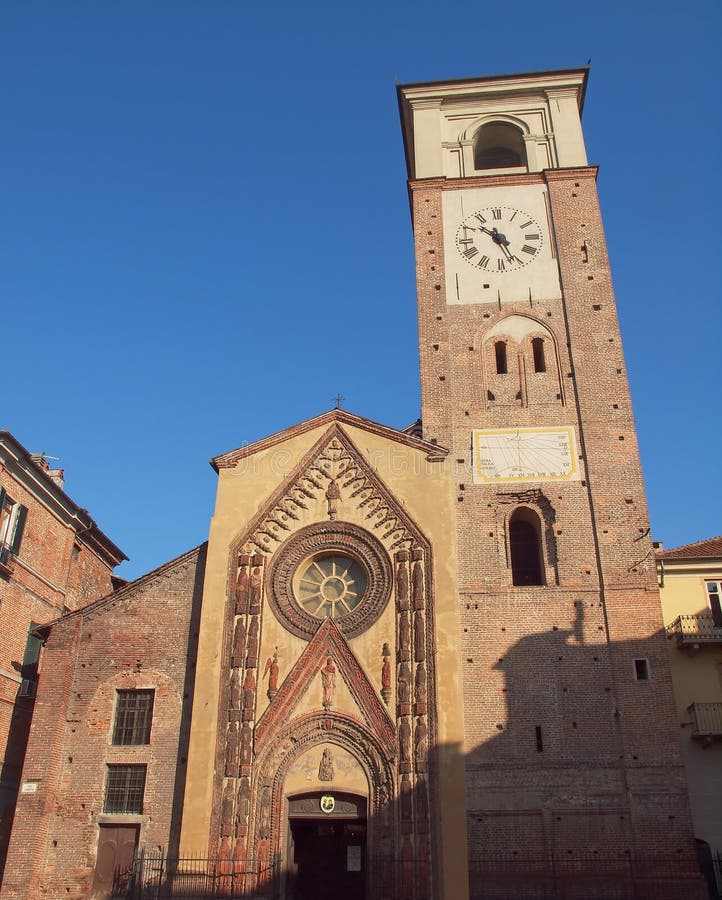 Duomo di Chivasso stock image. Image of church, piedmont - 37828705