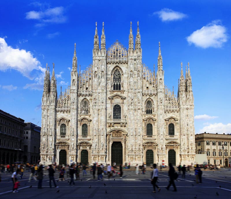 Duomo Di Milano, Milan, Italy Stock Photo - Image of famous ...