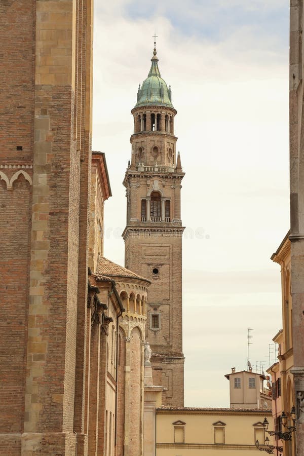Duomo of Parma stock photo. Image of parma, clock, landmark - 75134280