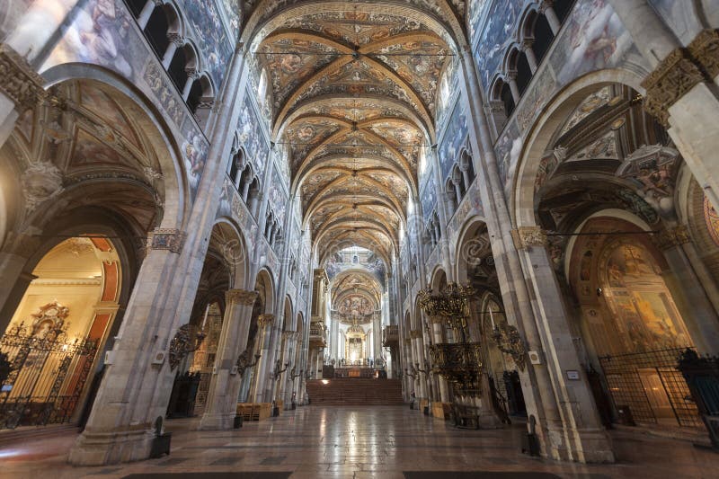 Duomo of Parma, interior stock photo. Image of historic - 24309594