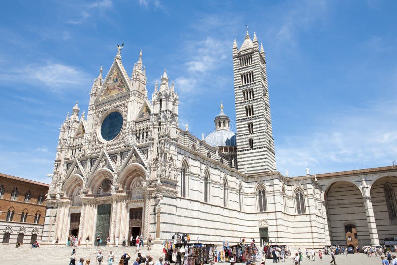 Church in Siena, Light Falling through Windows on Floor of Basilica San ...