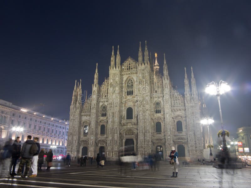 Duomo Square in Milan editorial photo. Image of tourists - 36053891