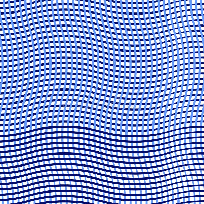 Duotone, 2-color Geometric Pattern of Dense Wavy Lattice, Grid ...