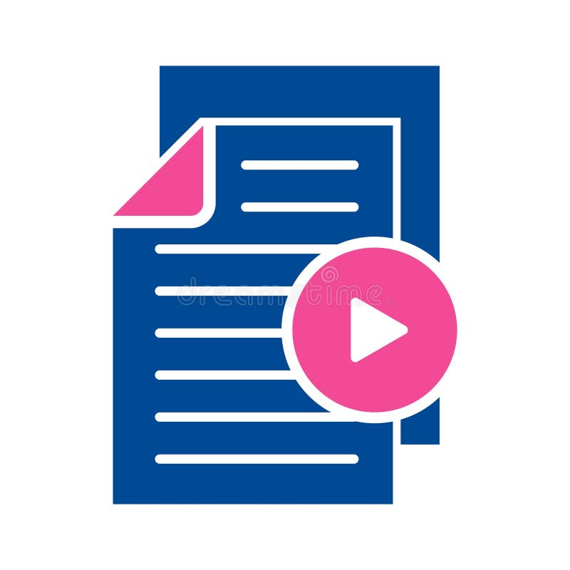 Duotone Color Multimedia Icon Design Stock Vector - Illustration of ...