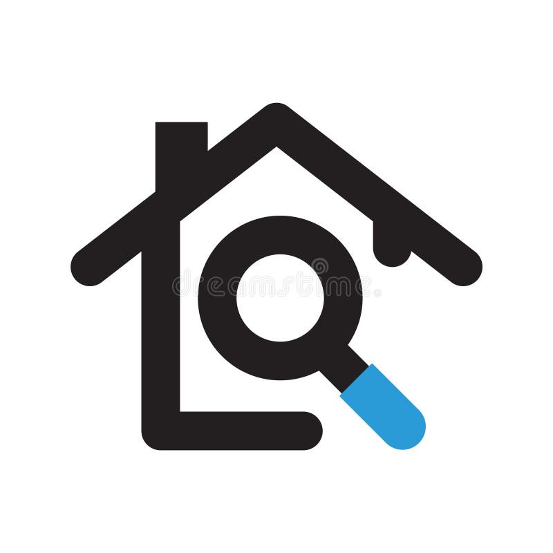 Search Home Icon stock vector. Illustration of building - 100088276