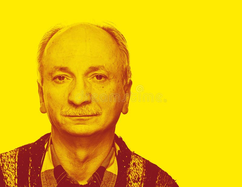 Duotone Portrait of Senior Man Stock Image - Image of effect ... Duotone Portrait of Senior Man Stock Image - Image of effect ...