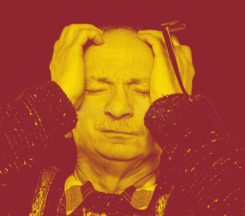 Duotone Portrait of Senior Man Stock Photo - Image of handsome, male ... Duotone Portrait of Senior Man Stock Photo - Image of handsome, male ...