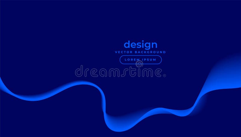 Duotone Style Abstract Wavy Lines Blue Backdrop Design Stock ...