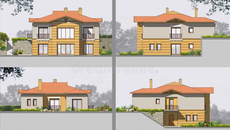 Duplex House Stock Illustrations – 777 Duplex House Stock Illustrations ...