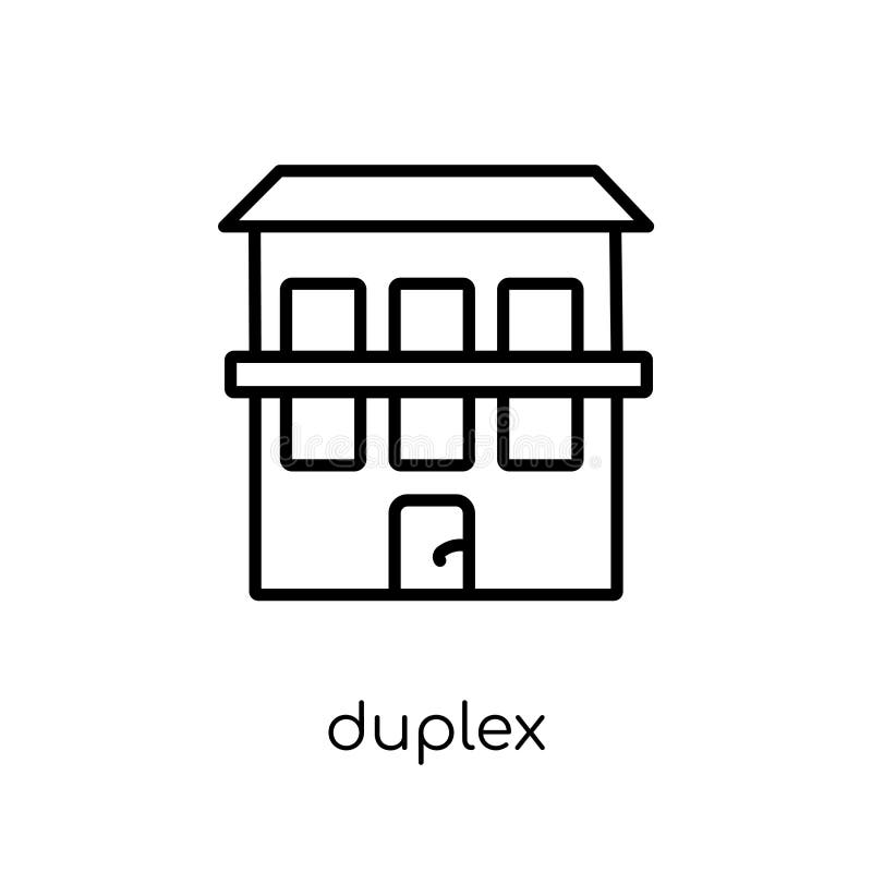 Duplex Icon from Collection. Stock Vector - Illustration of isolated, duplexes: 130957491