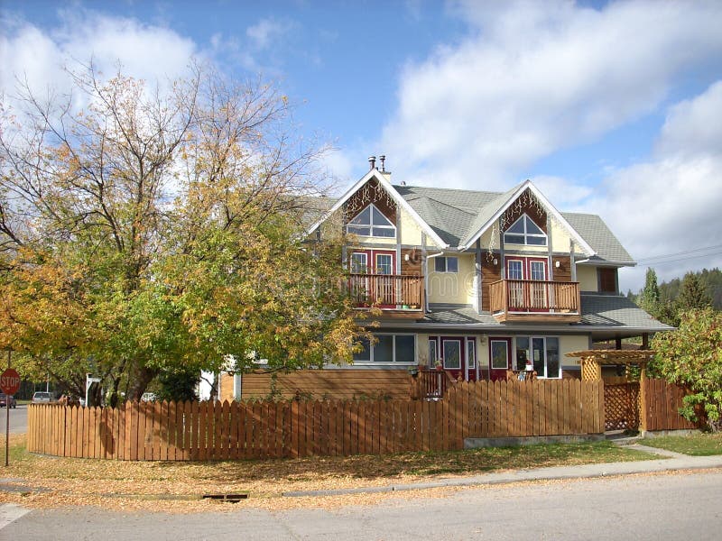 Duplex scenic stock image. Image of orange, house, sidewalk - 7089983