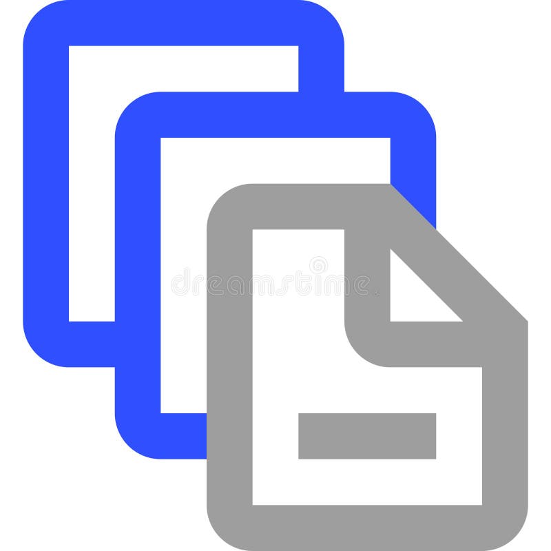 Duplicate File, Copy, Copies Vector Icon Stock Vector - Illustration of ... Duplicate File, Copy, Copies Vector Icon Stock Vector - Illustration of ...