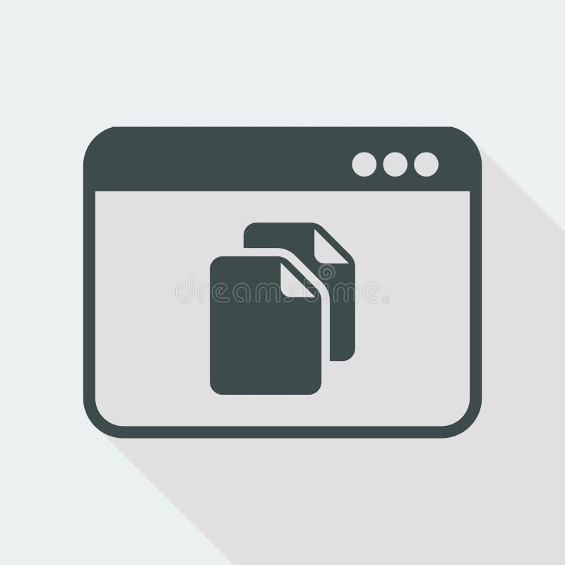 Duplicate File Symbol Concept. Flat and Isolated Eps Illu Stock Vector ...